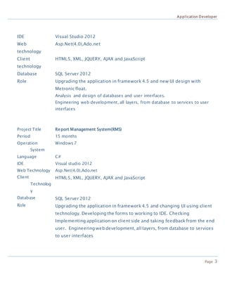 Application developer | PDF