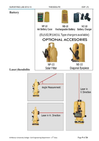 Surveying by using Digital Theodolite | PDF