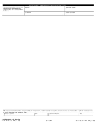 1003 application | PDF