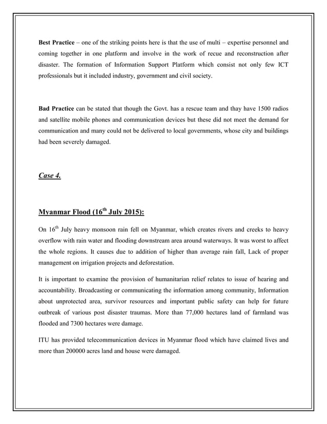 Information Communication Technology Emergency Telecom Pdf Internet Computing