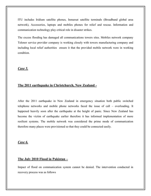 Information Communication Technology Emergency Telecom Pdf Internet Computing