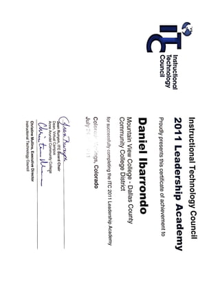 ITC Leadership Academy 2011 | PDF