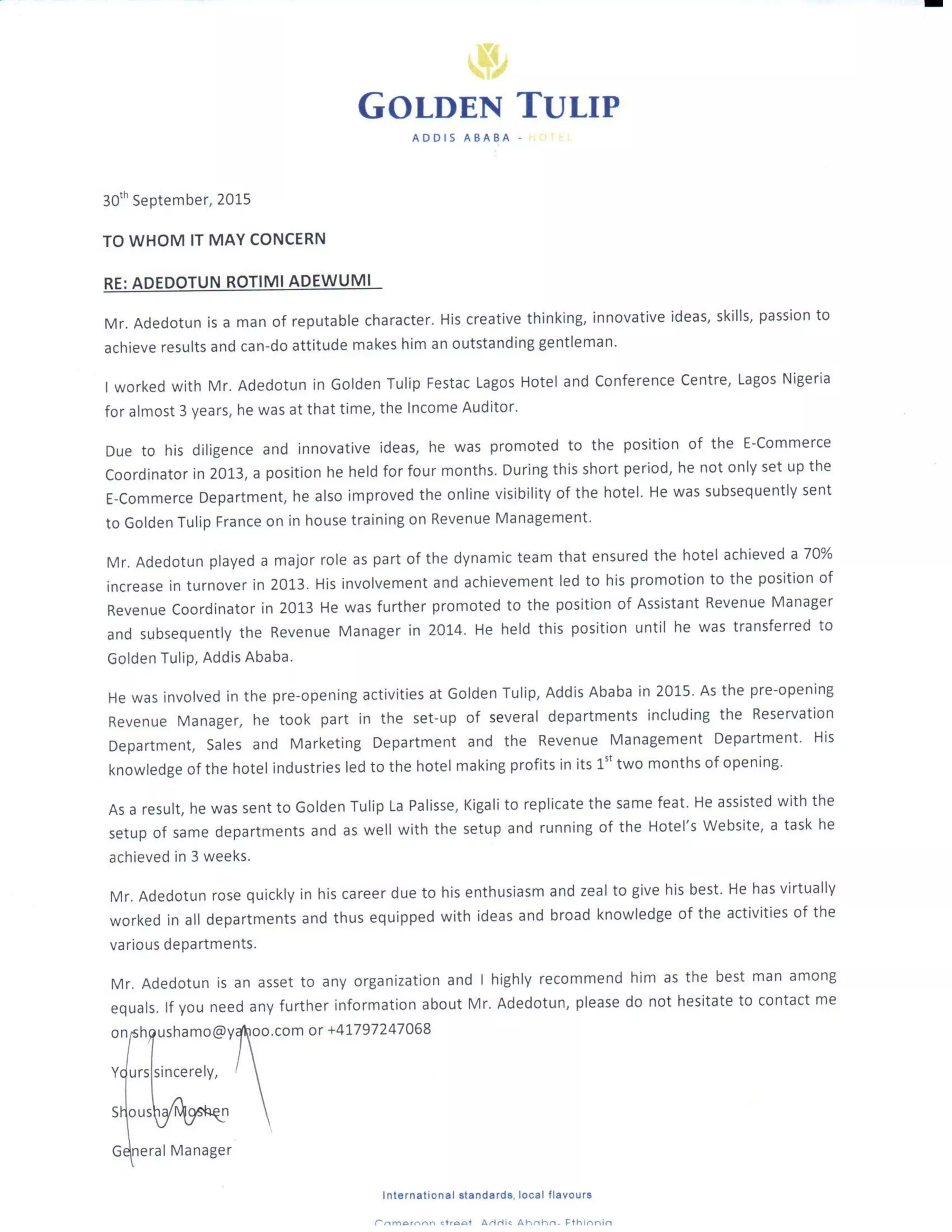 Reference letter | PDF