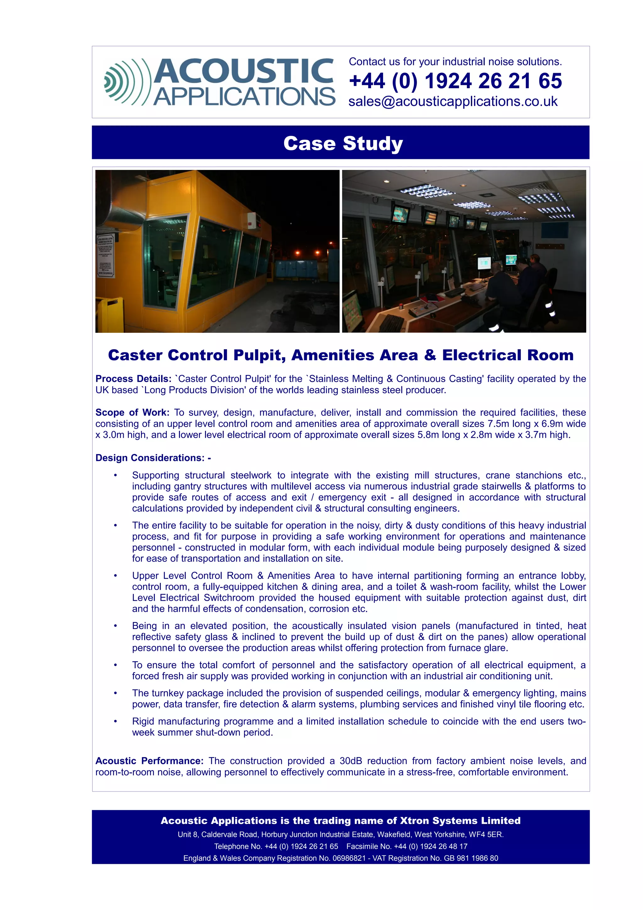 C4494 Case Study - Caster Control Complex | PDF