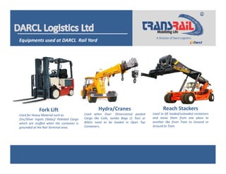DARCL Logistics Ltd (RAIL Division) Profile & Presentation | PDF