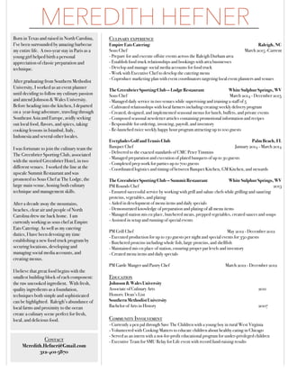 Hefner Resume | PDF | Barbecues and Grilling | Food & Drink