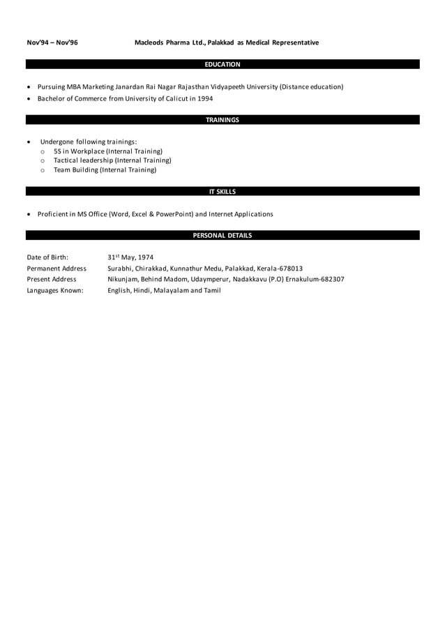 Manoj K CV new | DOCX