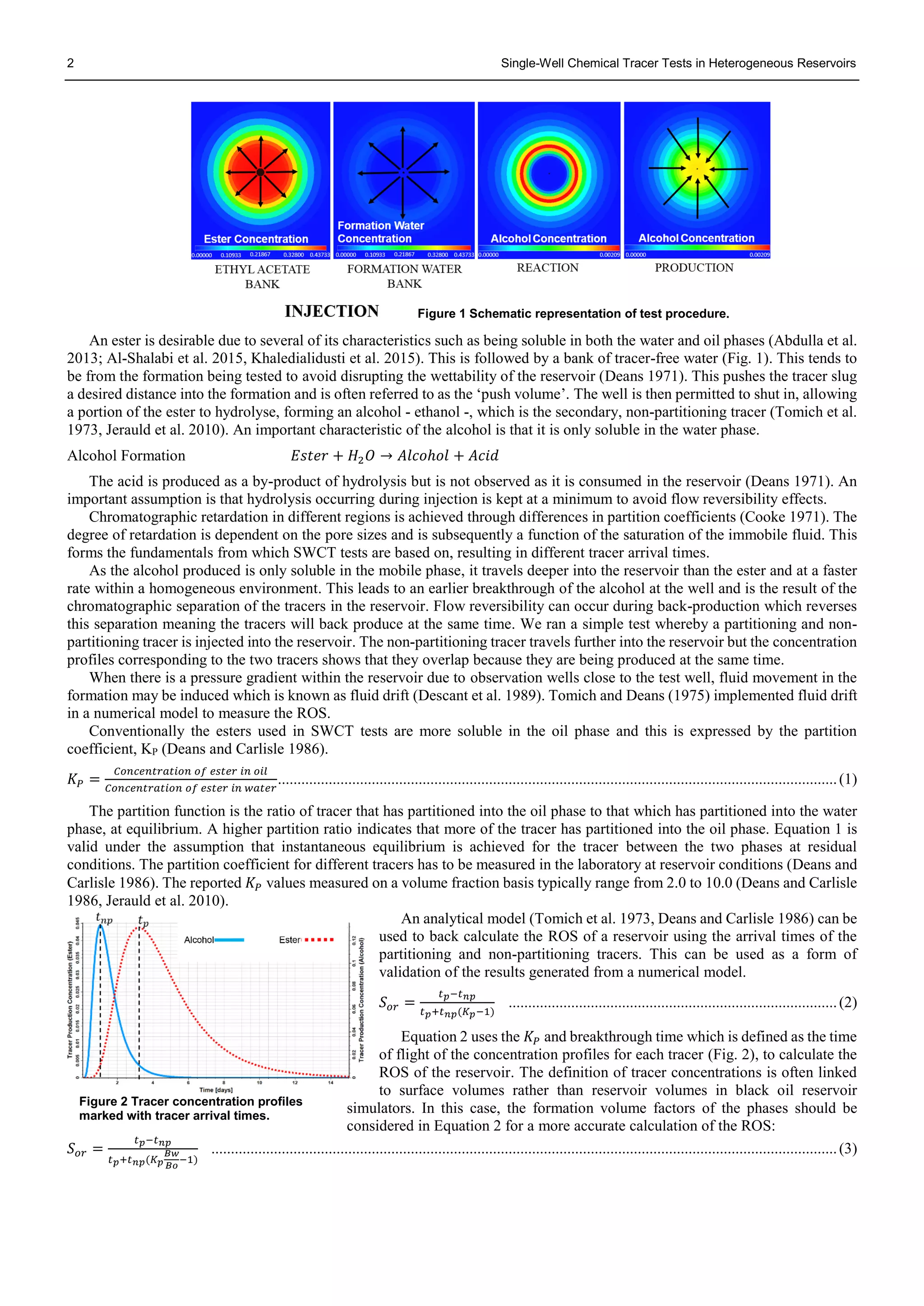 Single-Well Chemical Tracer Tests in Heterogeneous Reservoirs | PDF