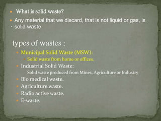 solid waste management | PPT
