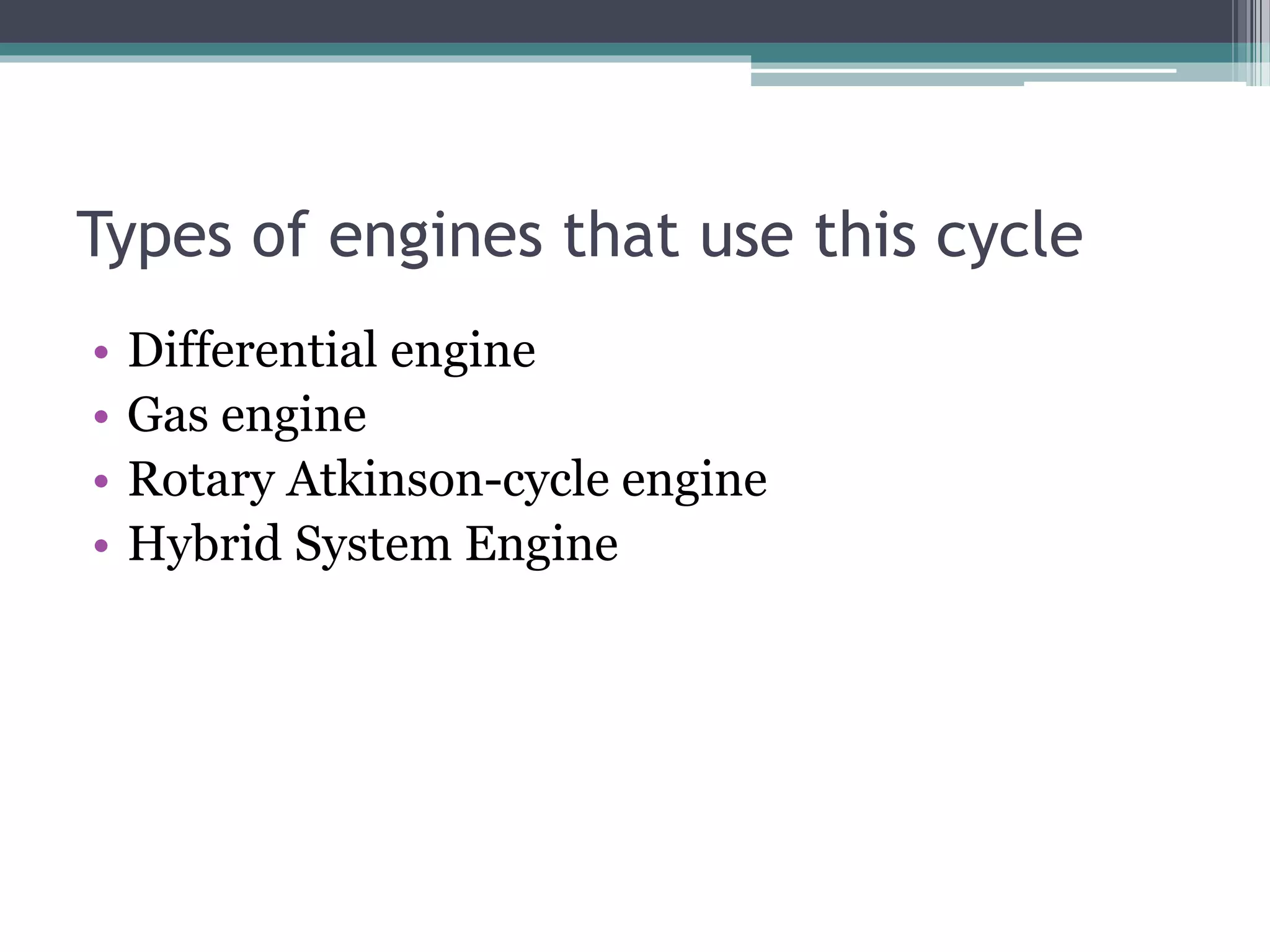 Atkinson cycle final | PPTX