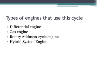 Atkinson cycle final | PPTX | Cycling | Sports