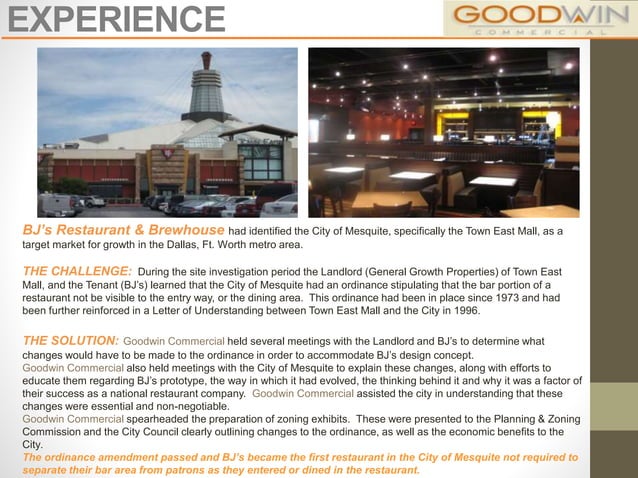 Goodwin Commercial Presentation | PPT