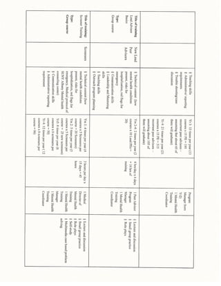 Depression & Suicide Prevention Intervention Program Plan Charts | PDF