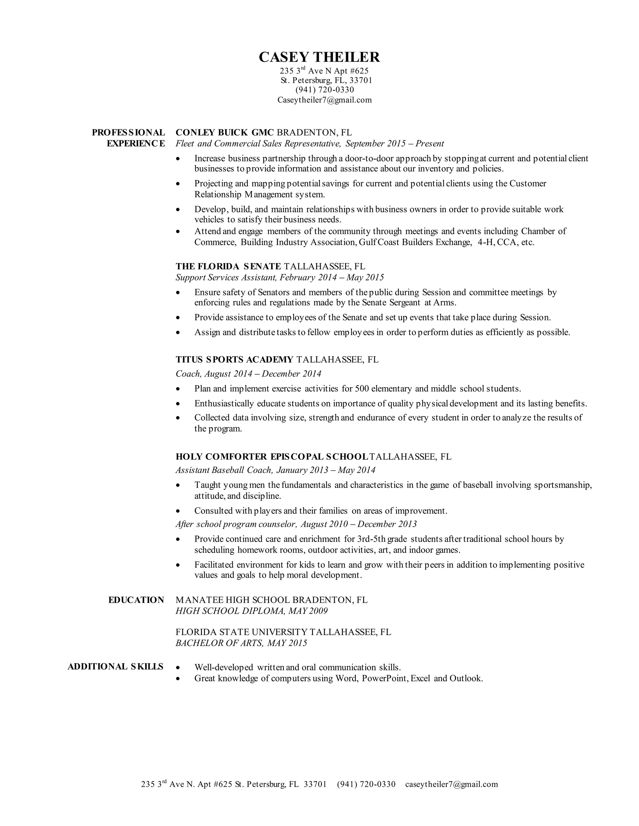 Casey Theiler Resume | DOCX