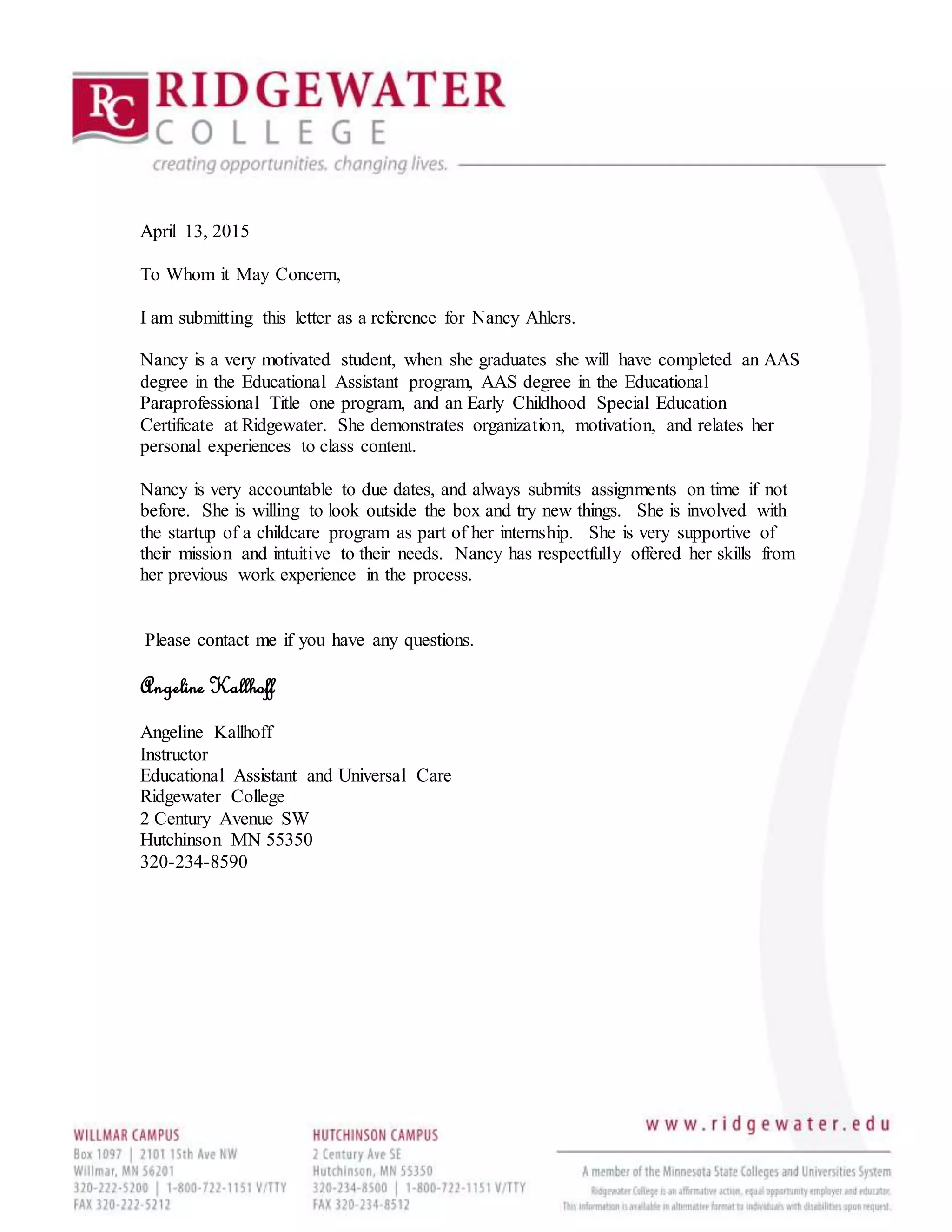 Reference Letter 1 | DOCX