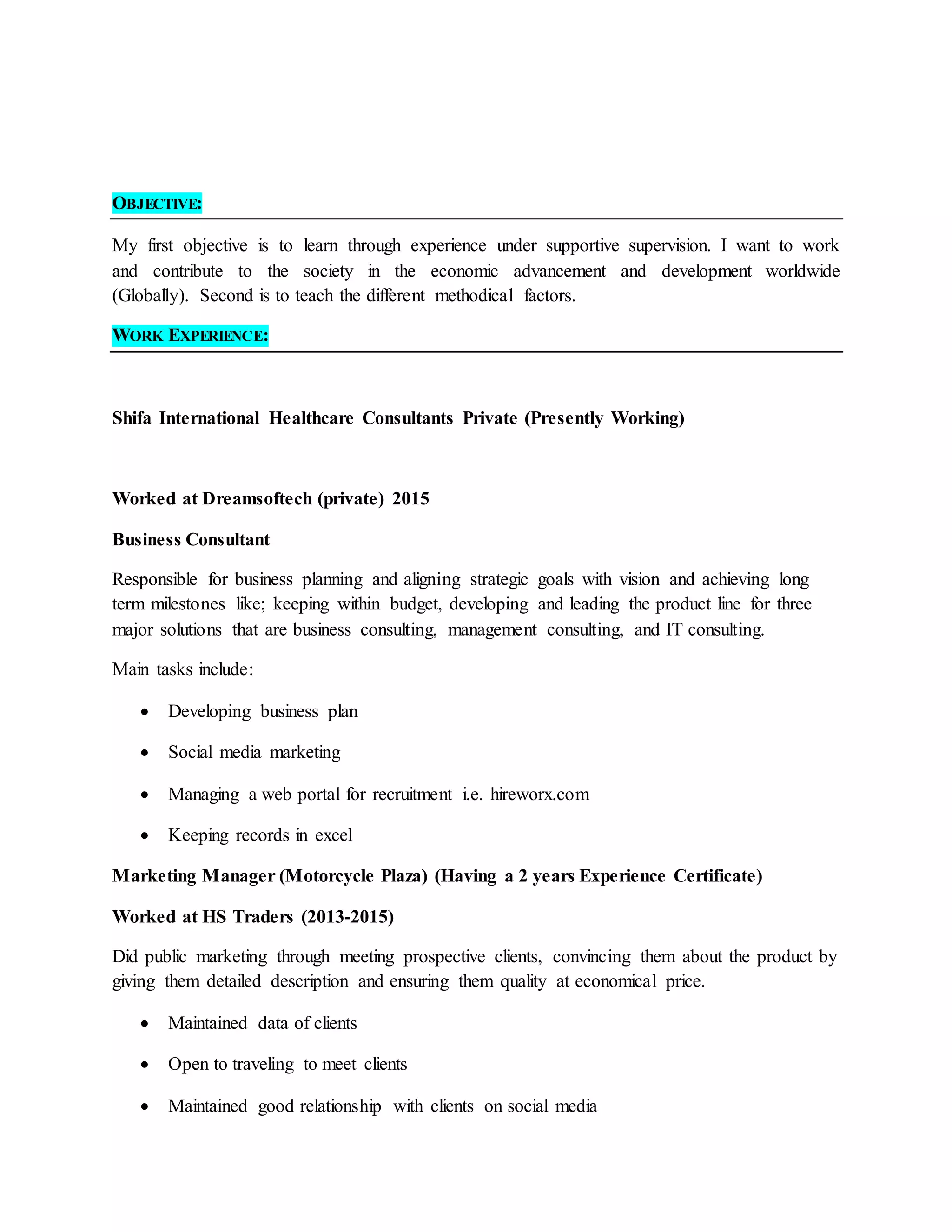 Waleed Final CVnew 2015 | PDF