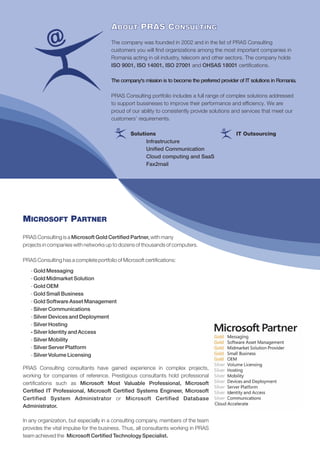 PRAS_Brochure_EN | PDF | Management Consulting Industry | Industries