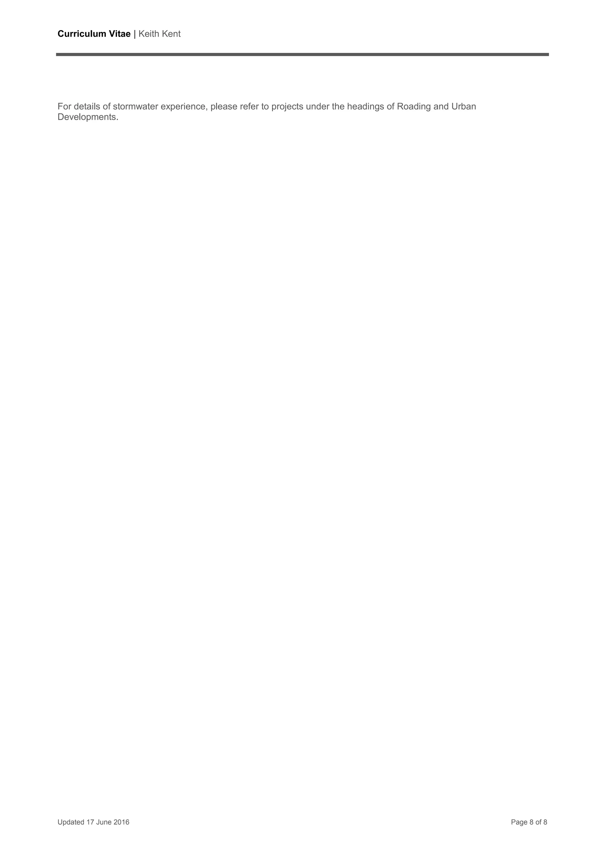Keith Kent CV | PDF
