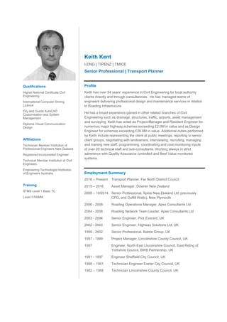 Keith Kent CV | PDF