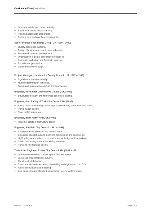 Keith Kent CV | PDF