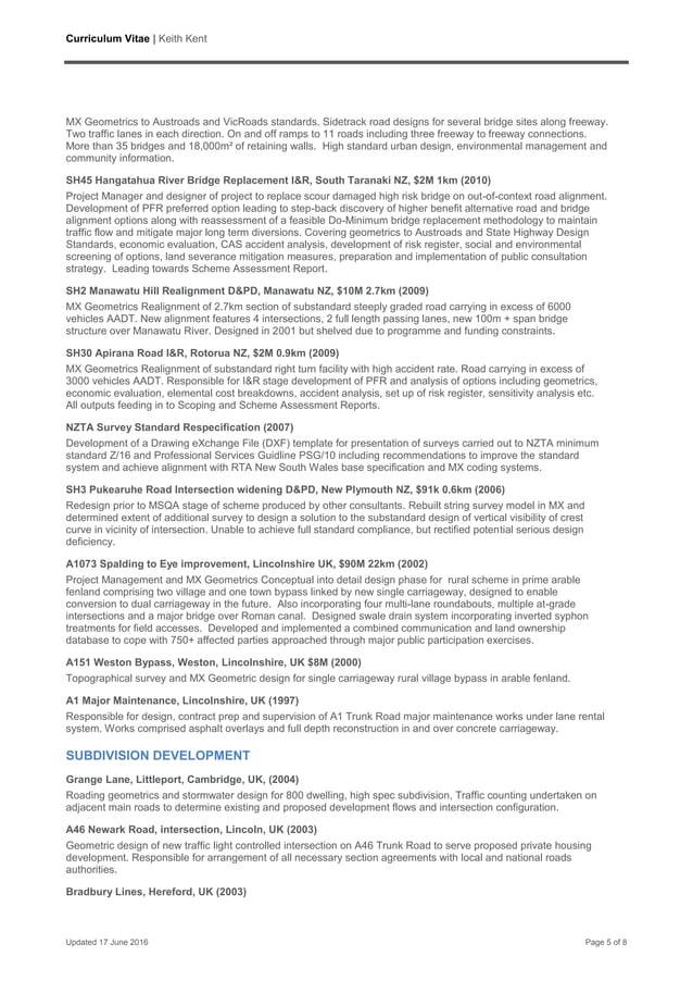 Keith Kent CV | PDF