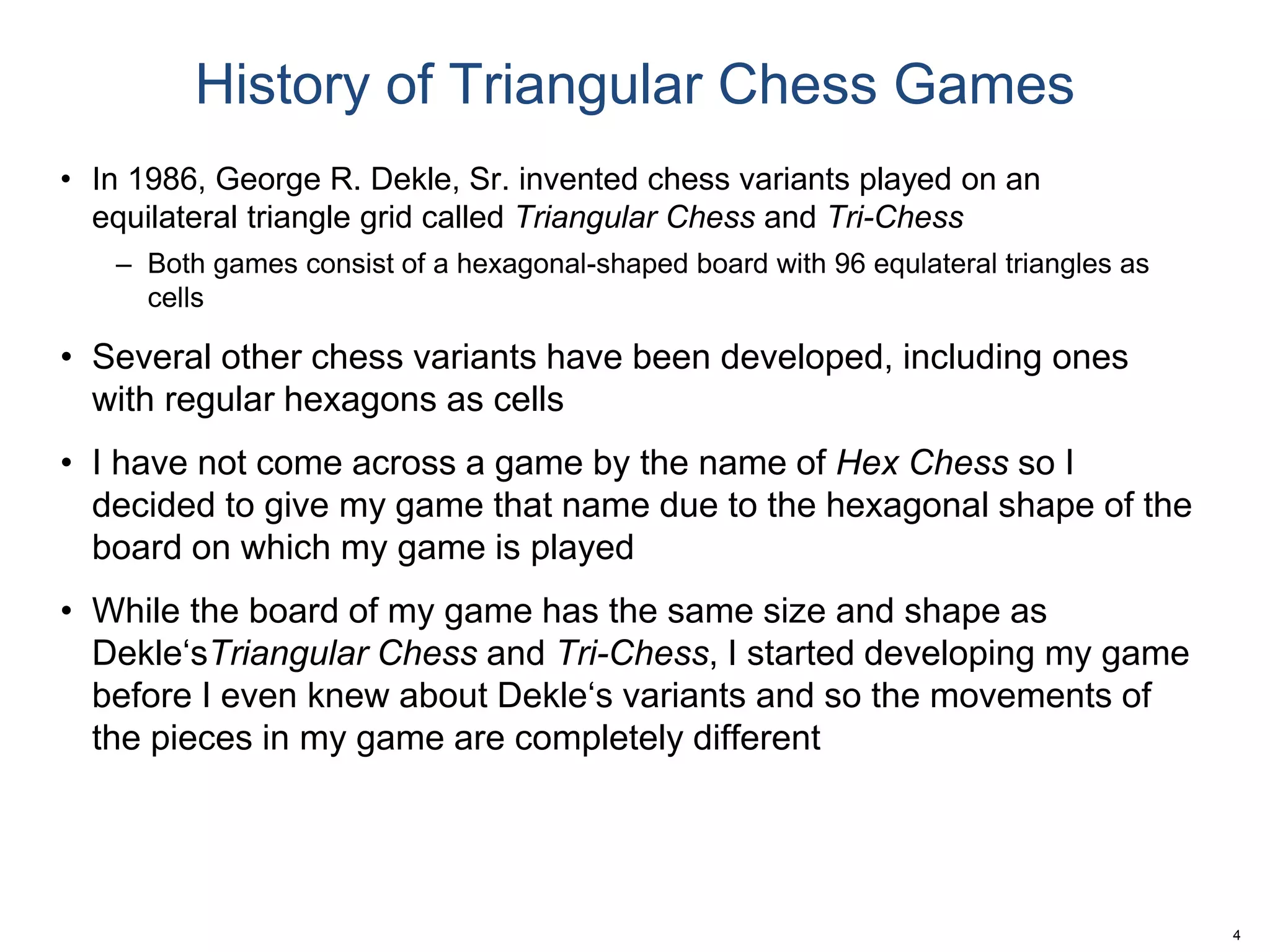Hex Chess | PPTX
