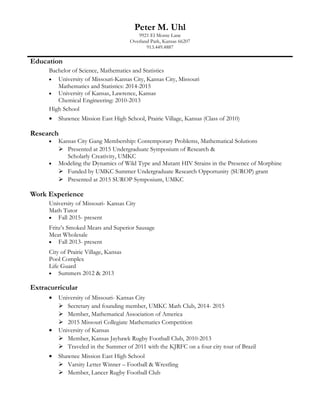 Resume 2015_2 | DOC