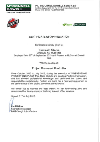 Certificate of Appreciation-BJCV | PDF