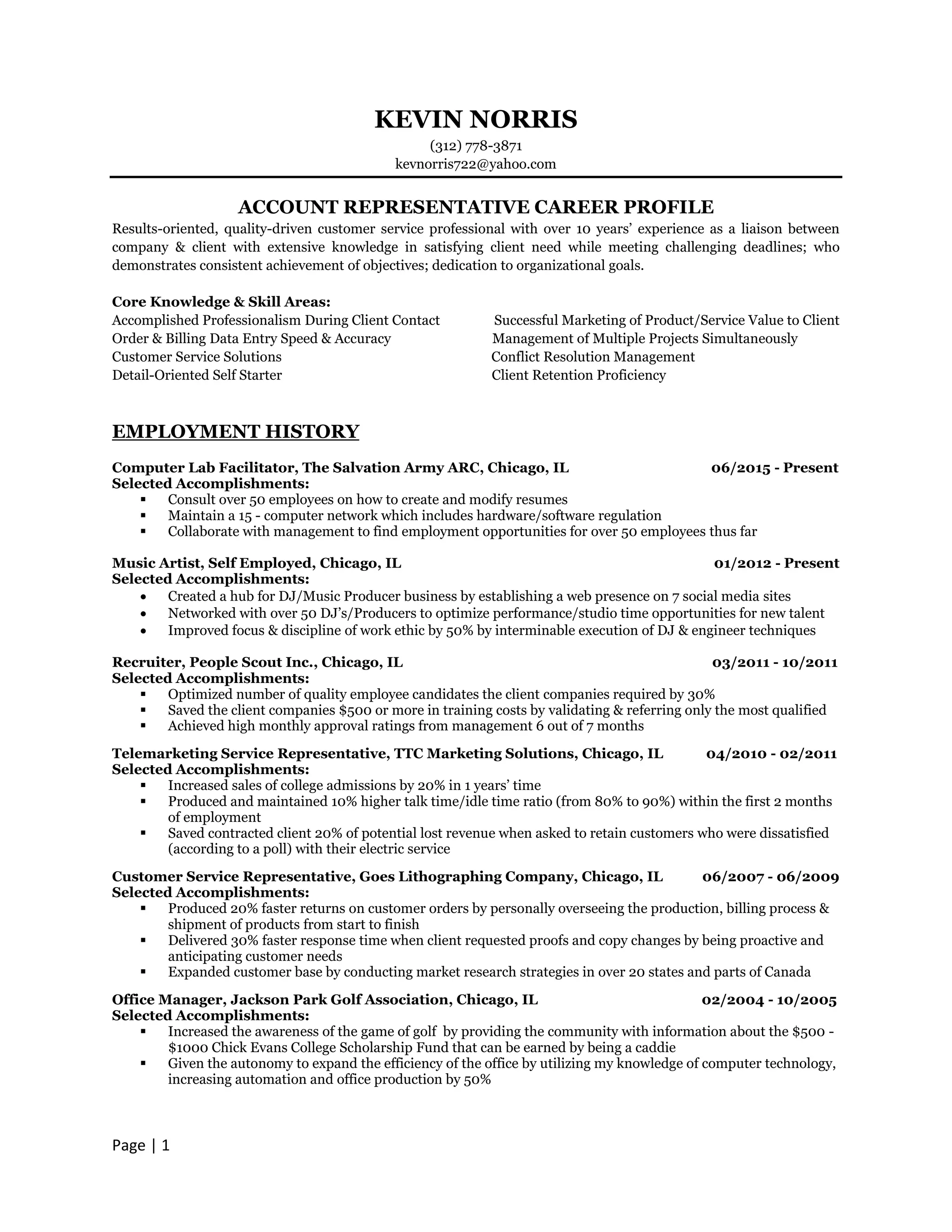KEVIN NORRIS resume 6f | PDF