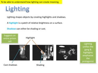 Film Language: Mise-en-scene - lighting | PPTX