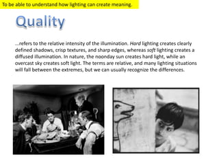 Film Language: Mise-en-scene - lighting | PPTX