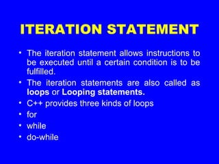 Flow of Control | PPT