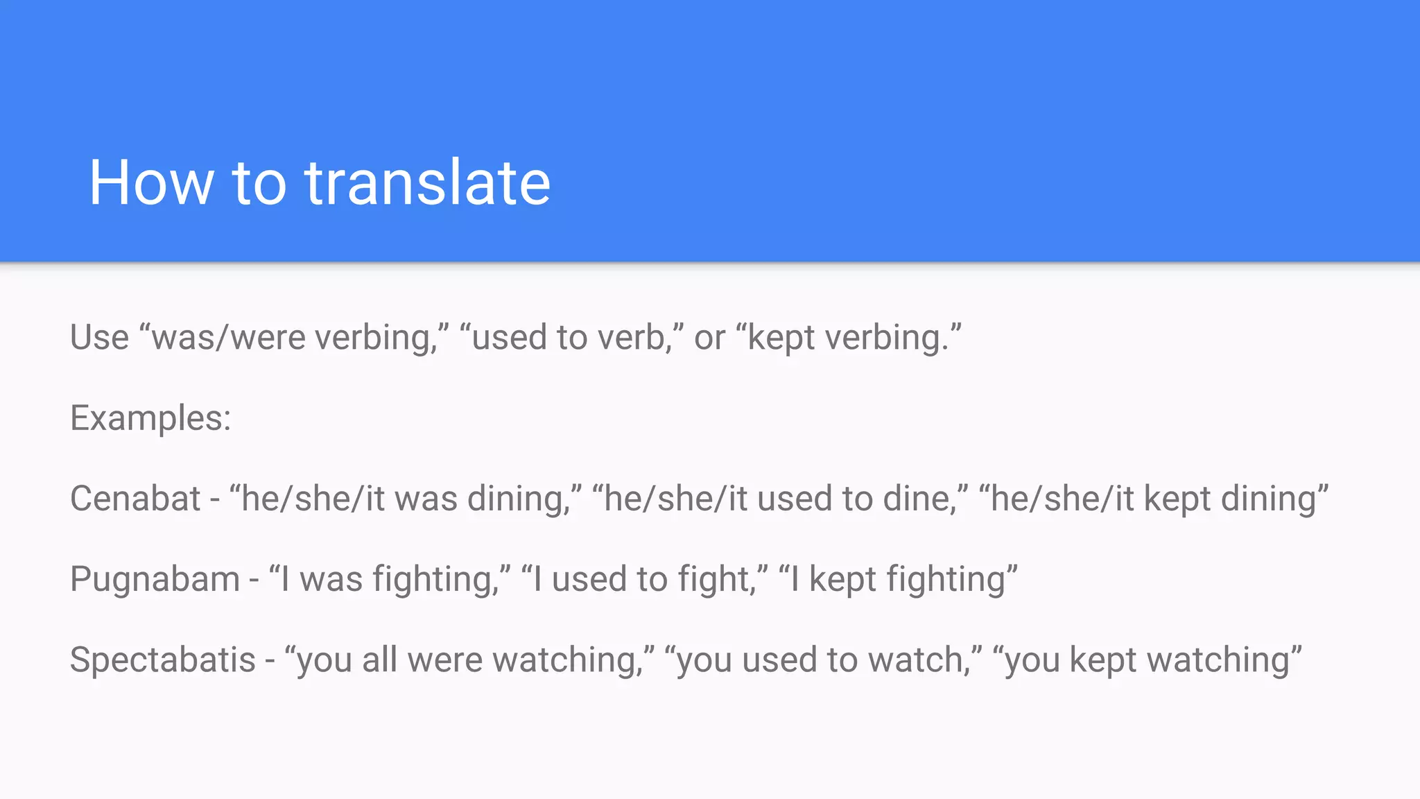 Imperfect tense | PPT