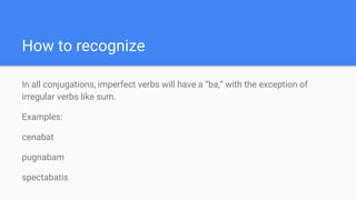 Imperfect tense | PPTX