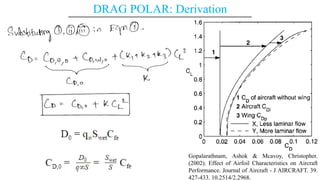 Drag polar | Flight Mechanics | GATE Aerospace | PPTX