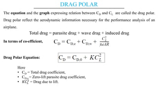 Drag polar | Flight Mechanics | GATE Aerospace | PPTX