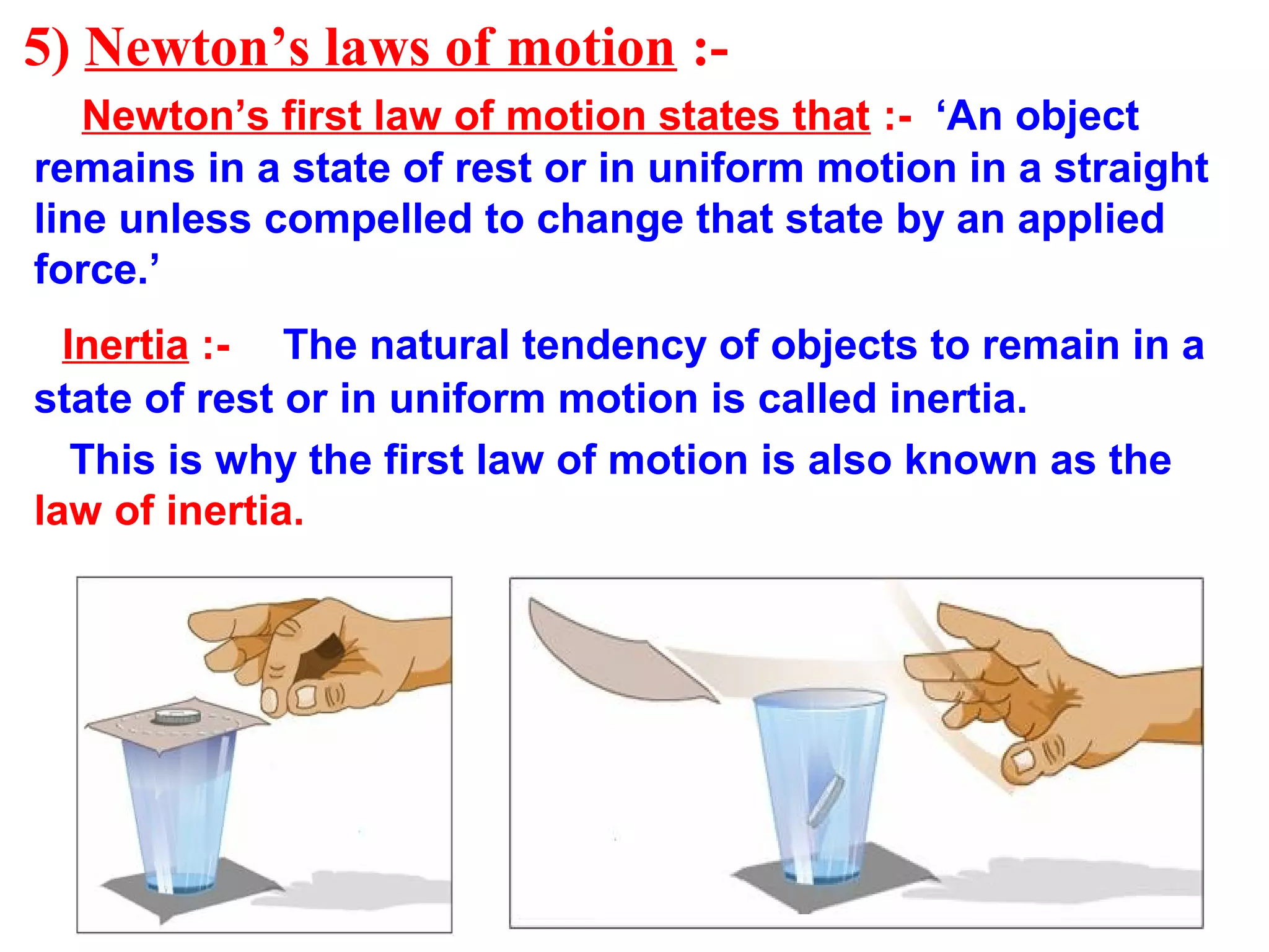 force and laws of motion | PPT