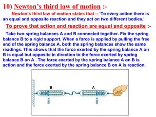 force and laws of motion | PPT