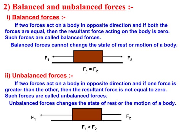 force and laws of motion | PPT