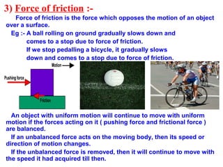 force and laws of motion | PPT