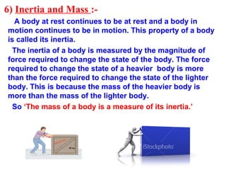force and laws of motion | PPT