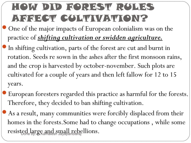 9 forest society and colonialism by kamalesh | PPT