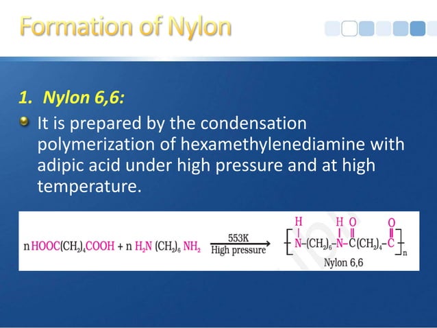 formation and uses of pvc and nylon | PPTX | Chemistry | Science