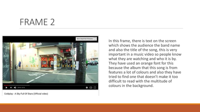 9 Frame Analysis | PPTX | Music Video | Genres