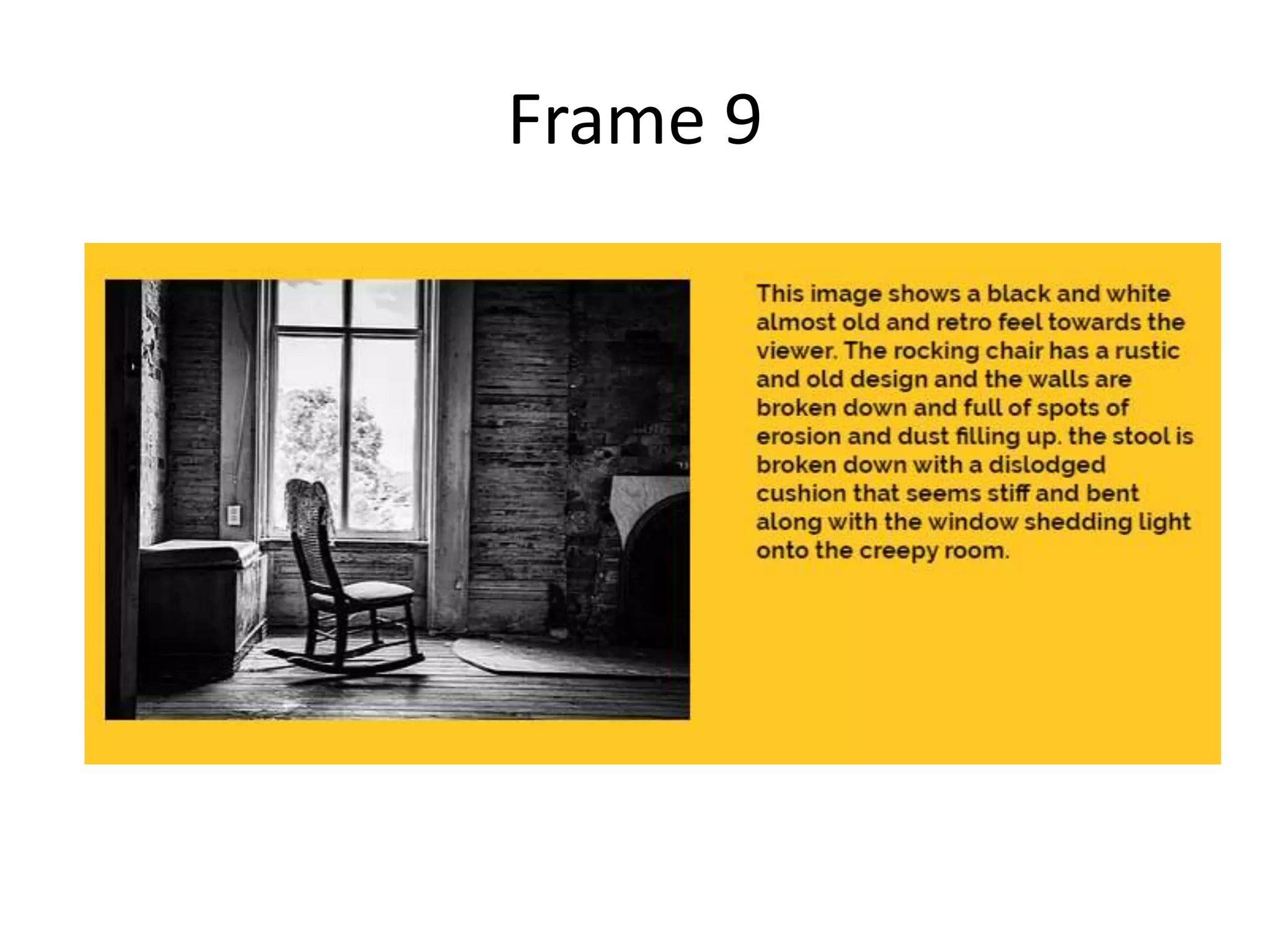 9 frame analysis power point | PPT