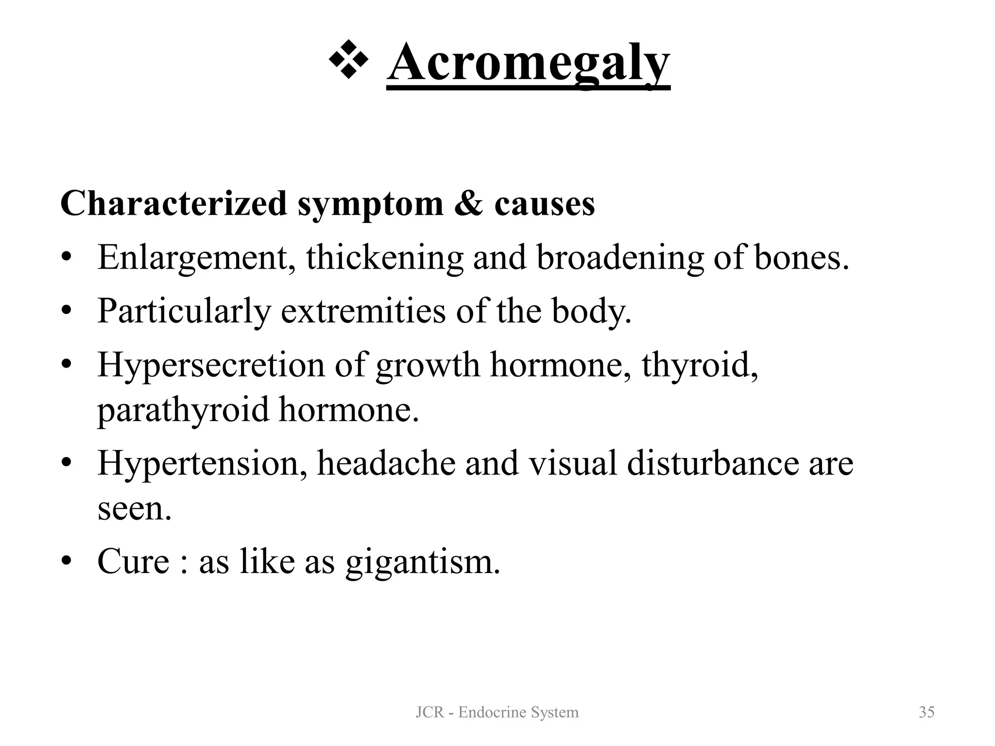 Endocrine System and its glands in brief | PDF