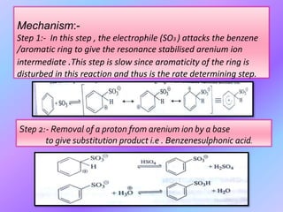 Electrophilic Substitution Reaction in Aromatic Compounds | PPTX