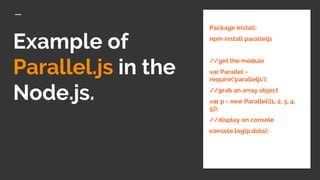 Parallel js | PPTX