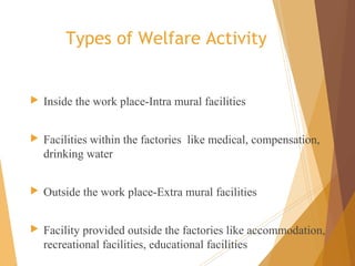 Administration of welfare amenities and fringe benefits ppt | PPT