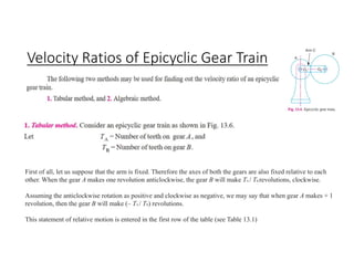 9 Gears wheel systems and their functions | PPT